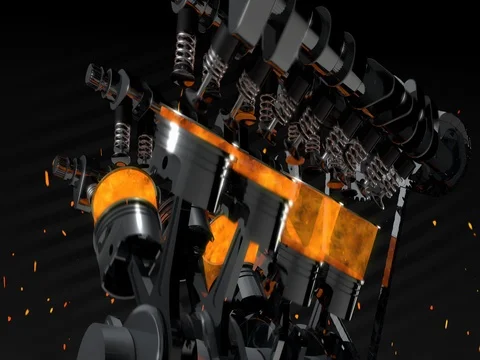 Engine Rotation Stock Video Footage | Royalty Free Engine Rotation ...