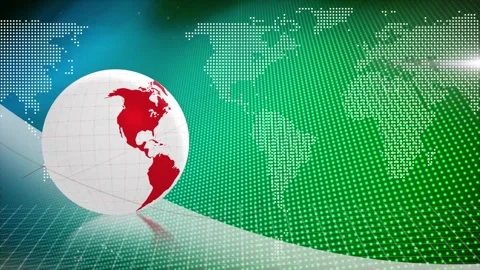 Animation of world map over globe | Stock Video | Pond5