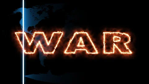 Animation World Map War Highlighted by S... | Stock Video | Pond5