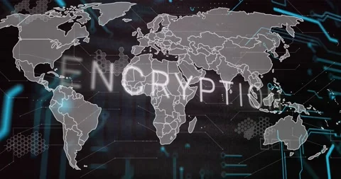 Animation of x symbol on encryption with... | Stock Video | Pond5