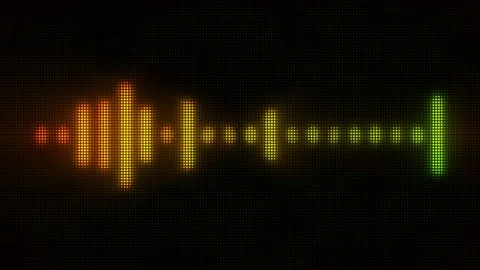 Animation yellow light sound wave effect... | Stock Video | Pond5