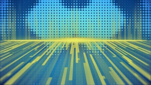 Animation of yellow lines over spots on ... | Stock Video | Pond5