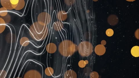 Animation of yellow spots and white shap... | Stock Video | Pond5