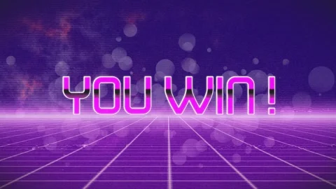 Animation of you win and exclamation sym... | Stock Video | Pond5