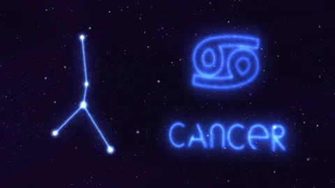 Animation of the zodiac sign Cancer from... | Stock Video | Pond5
