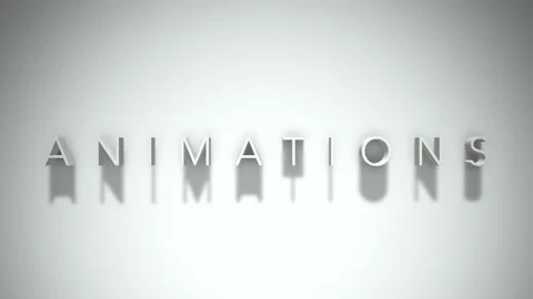animations 3D title animation with shado... | Stock Video | Pond5