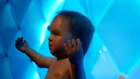 Animatronic Baby crying, moving autonomo... | Stock Video | Pond5
