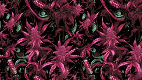 Anime Cannabis Surge – Diagonal Motion | Stock Video | Pond5