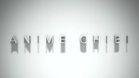 anime chibi 3D title animation with shad... | Stock Video | Pond5