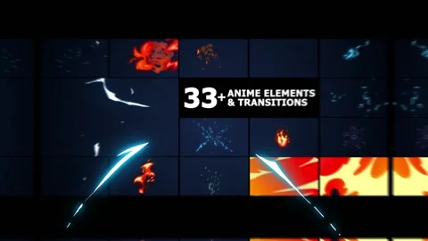 Anime Elements And Transitions | After Effects ~ After Effects #196283354