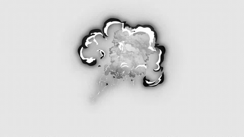 Anime explosion with alpha channel, anim... | Stock Video | Pond5