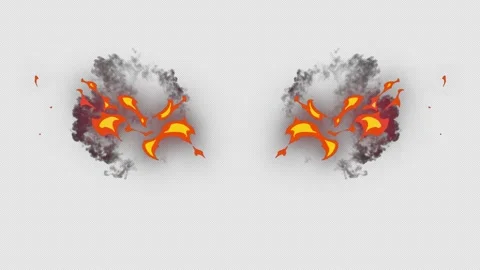 Anime explosion with alpha channel, anim... | Stock Video | Pond5