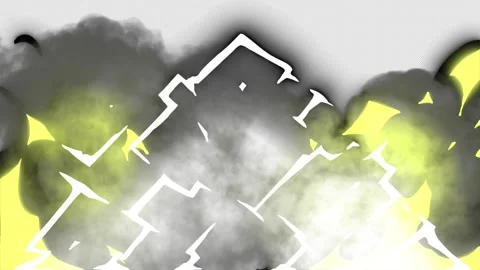 Anime explosion with alpha channel, anim... | Stock Video | Pond5