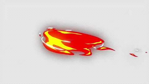 Anime fire with alpha channel, cartoon f... | Stock Video | Pond5