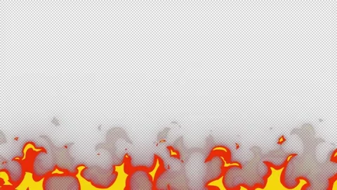 Anime fire background with alpha channel... | Stock Video | Pond5
