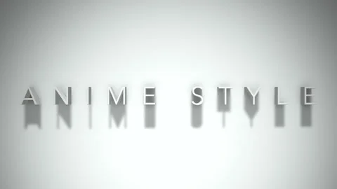 anime style 3D title animation with shad... | Stock Video | Pond5