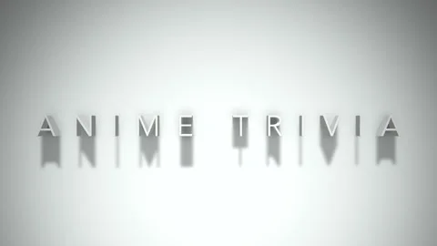 anime trivia 3D title animation white te... | Stock Video | Pond5