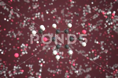 Anisaldehyde molecule. Conceptual molecular model. Chemical 3d ...