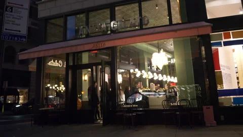 anita gelato is famous Israeli ice cream... | Stock Video | Pond5