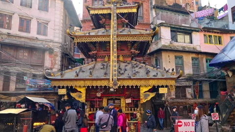 Annapurna Ajima Hindu Temple with multip... | Stock Video | Pond5