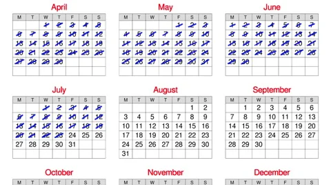 Calendar Animation Stock Footage ~ Royalty Free Stock Videos | Pond5