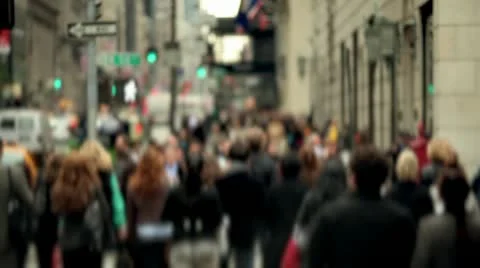Slow Motion Crowd Walking Stock Video Footage | Royalty Free Slow ...