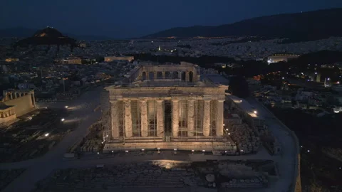 another night curving back from Partheno... | Stock Video | Pond5