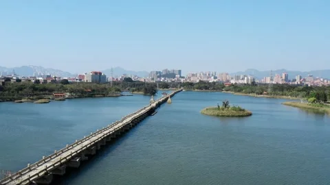 Anping bridge of Jinjiang city, Fujian p... | Stock Video | Pond5