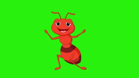 Ant Dance Video with green screen backgr... | Stock Video | Pond5