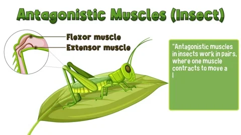 Antagonistic Muscles of Insect Close-Up ... | Stock Video | Pond5