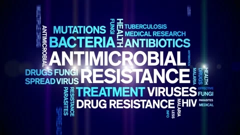 Antimicrobial Resistance animated word c... | Stock Video | Pond5