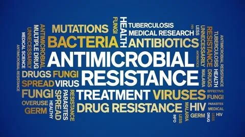 Antimicrobial Resistance animated word c... | Stock Video | Pond5