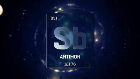 Antimony as Element 51 of the Periodic T... | Stock Video | Pond5