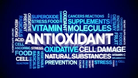 Antioxidant animated word cloud,animatio... | Stock Video | Pond5