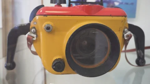 Antique box for underwater photo and vid... | Stock Video | Pond5