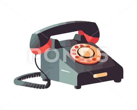 Antique rotary phone, symbol of communication nostalgia: Graphic #239401537