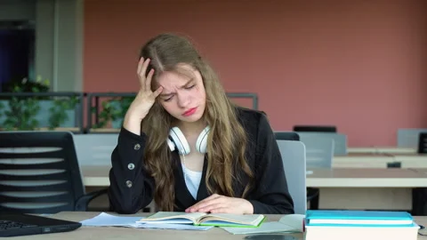 Nervous Student Stock Footage ~ Royalty Free Stock Videos | Pond5