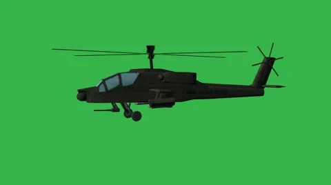 Helicopter Green Screen Apache Stock Footage ~ Royalty Free Stock ...