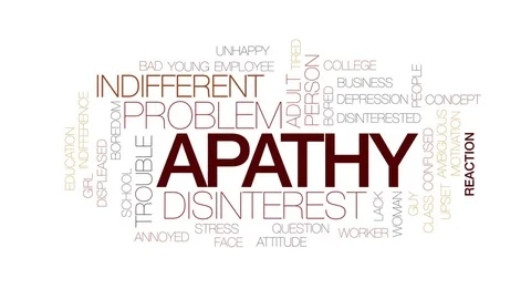 Apathy animated word cloud, text design ... | Stock Video | Pond5