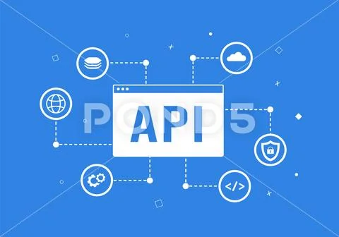 API Gateway Architecture - management tool between client and backend services: Royalty Free ...