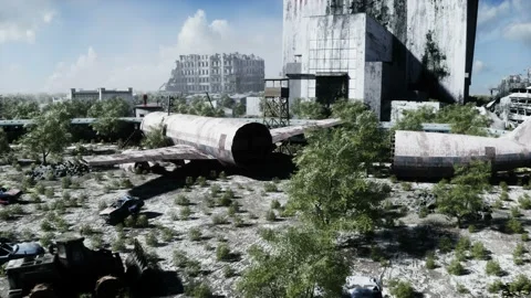 Apocalipse view. Armageddon. Realistic 4... | Stock Video | Pond5