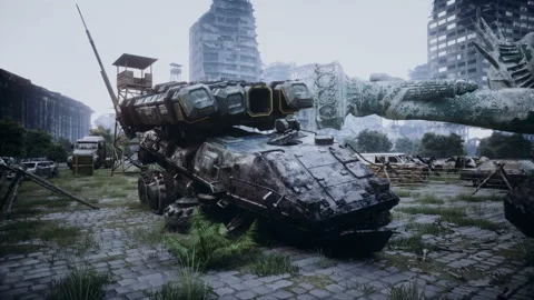 Apocalypse of USA, America. Aerial View ... | Stock Video | Pond5