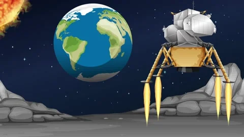 Apollo 11 Landing Stock Footage ~ Royalty Free Stock Videos | Pond5