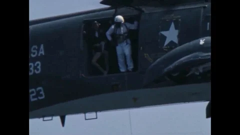 Apollo 11 - Sikorsky helicopter fly over... | Stock Video | Pond5