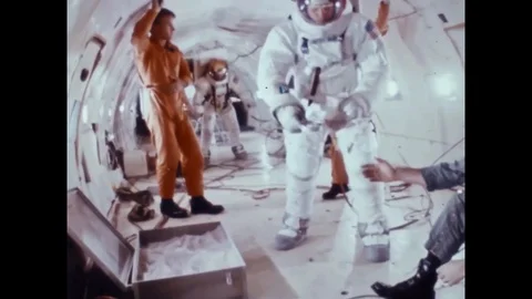 Apollo 11 training - Astronaut test take... | Stock Video | Pond5