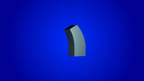 apostrophe ' symbol rotation on a blue b... | Stock Video | Pond5