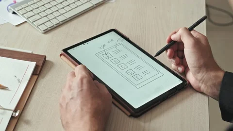 App Drawing Stock Footage ~ Royalty Free Stock Videos | Pond5