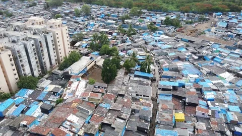 Appa Pada slum hotspot for spread of Cor... | Stock Video | Pond5
