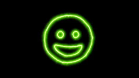 The appearance of the green neon symbol ... | Stock Video | Pond5