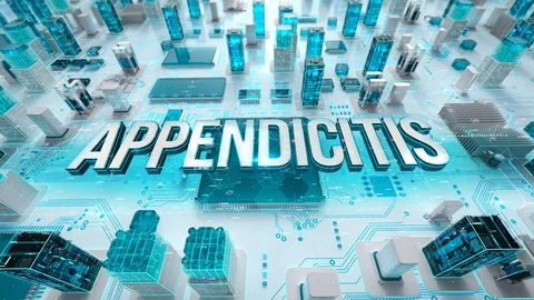 Appendicitis with medical digital techno... | Stock Video | Pond5
